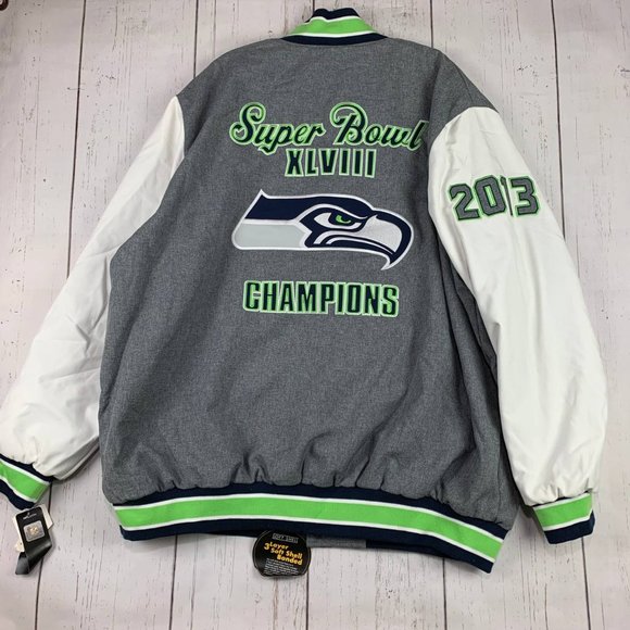 NFL | Jackets & Coats | Seattle Seahawks 23 Superbowl 48 Champions Nfl ...